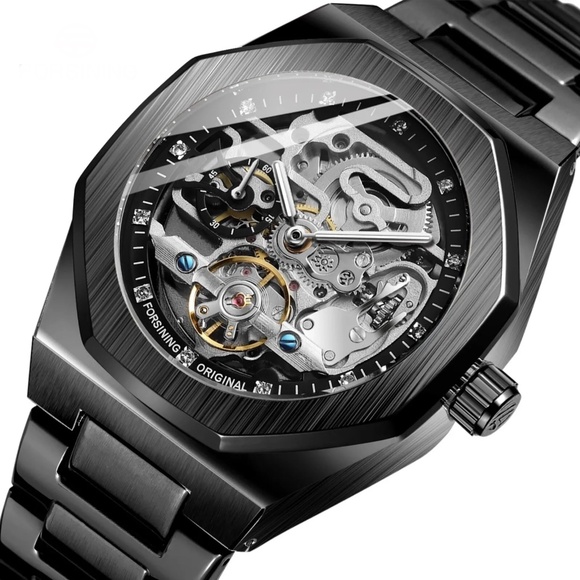 Forsining | Accessories | Mens Watch Skeleton Mechanical Luminous ...
